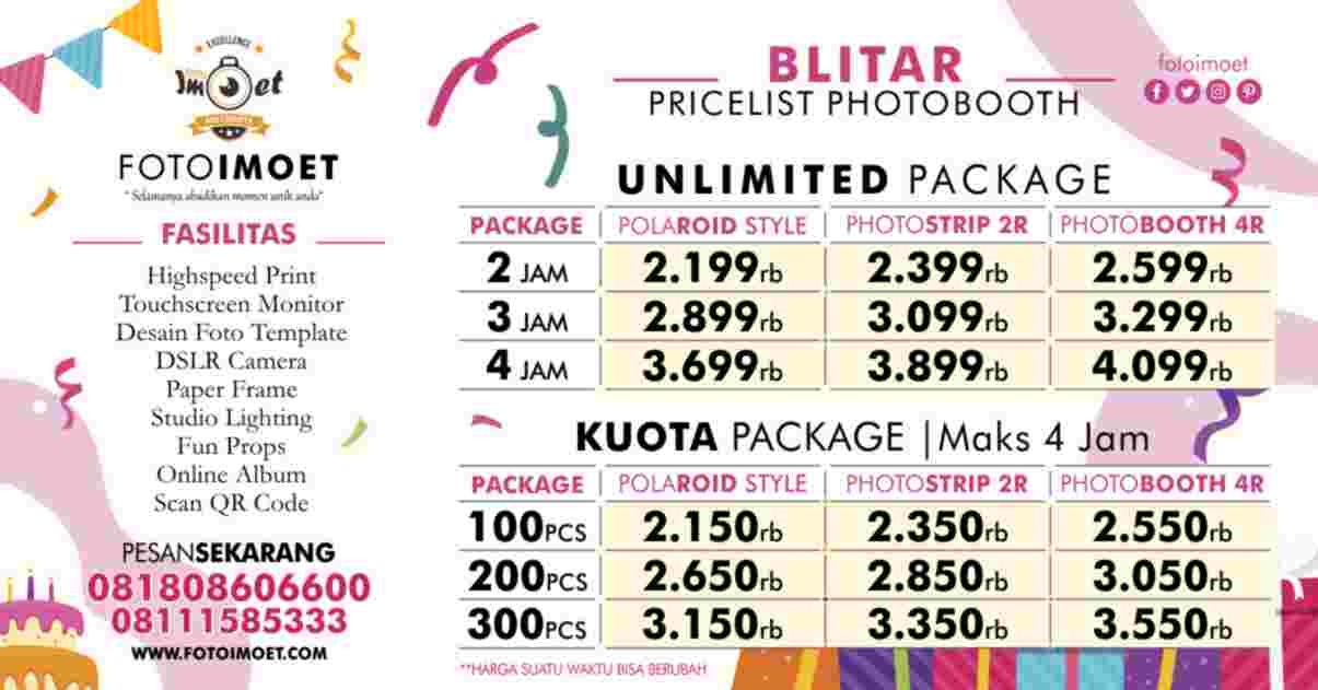 Harga Photo Booth Blitar Murah - FOTOIMOET #1 Photobooth